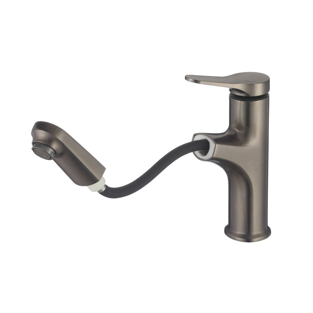 Смеситель для раковины D-Lin D158367-S, графит, качество и стильный дизайн