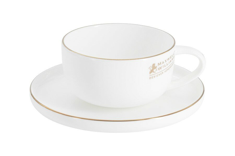 Чашка с блюдцем Кашемир Голд кофейная 100 мл без инд. упаковки (Maxwell&Williams)