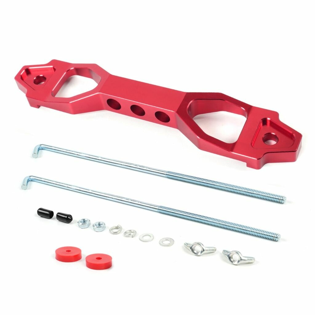 Модифицированный автомобильный кронштейн для крепления аккумулятора JDM-красный-короткий