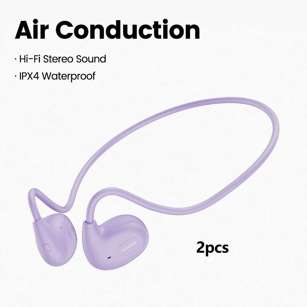 Toocki Беспроводные спортивные наушники 2pcs Purple