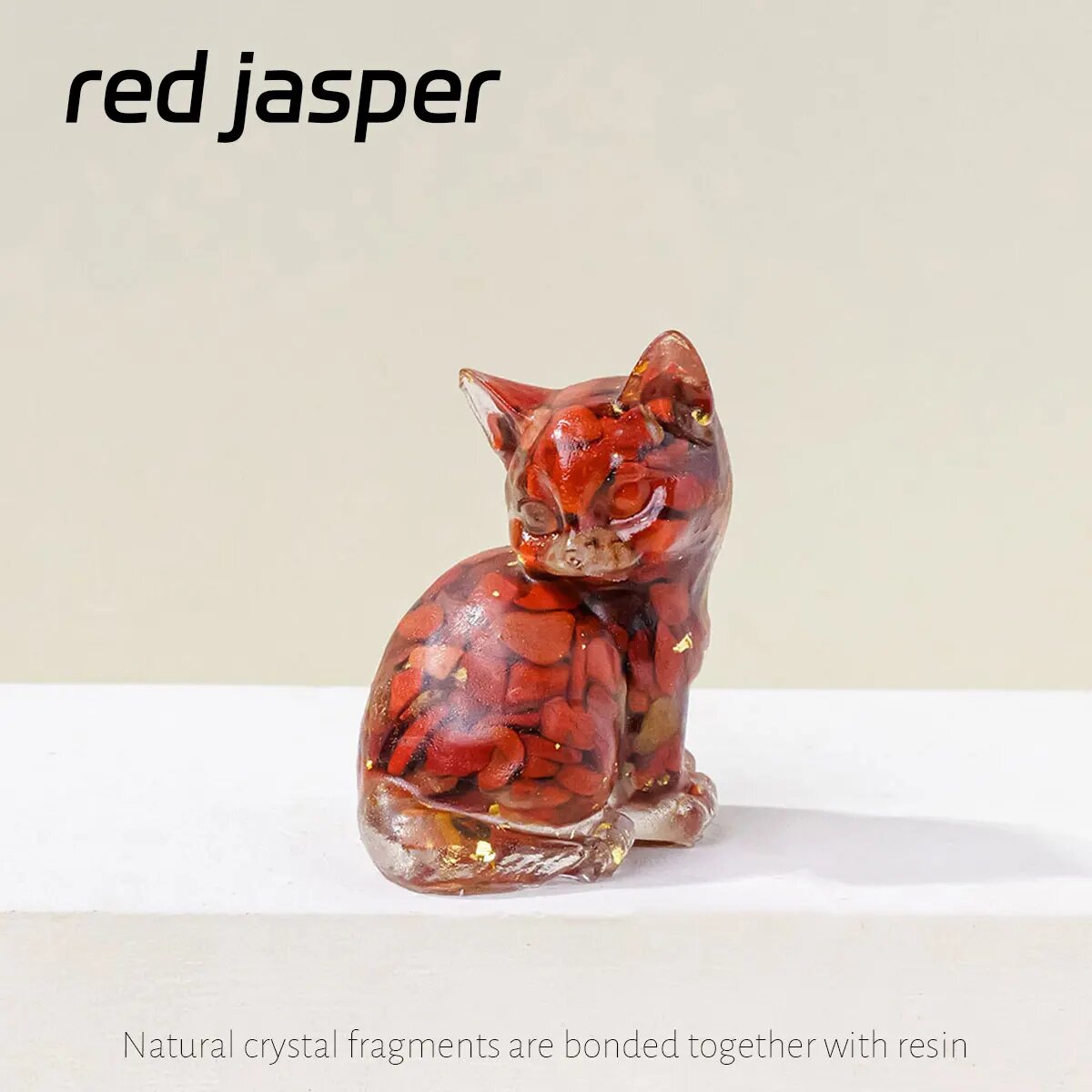 Статуэтка Кошки Из Натурального Кристаллического Камня, Амулет Рейки, Скульптура Фэн-шуй Для Украшения Дома И Офиса