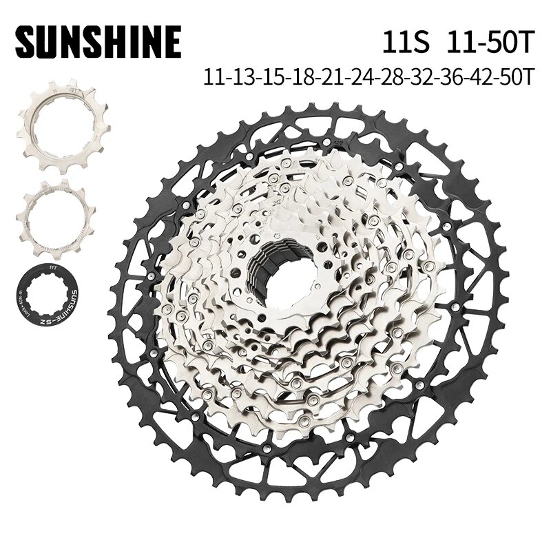 Кассета для горного велосипеда SUNSHINE, 10/11/12/13 скоростей для SHIMANO HG 11-42T 11-46T 11-50T, сверхлегкая велосипедная кассета Mtb 12 В 11S