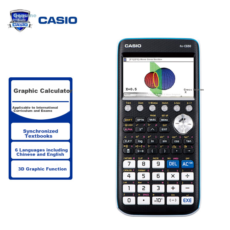 CASIO (CASIO) FX-CG50 Graphing Calculator for SAT/AP/IBDP and Student Study Abroad Exams