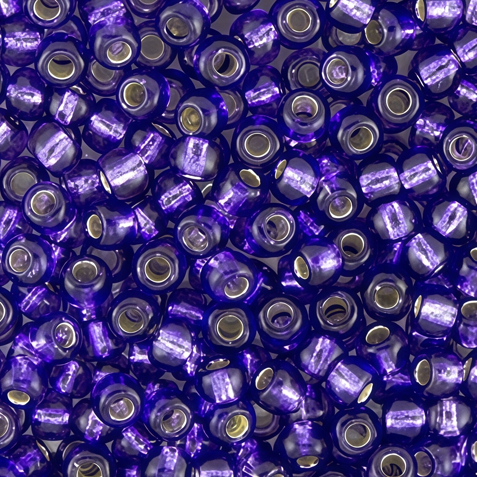 Бисер TOHO круглый, размер 8/0, цвет #2224 (Внутреннее серебрение, фиолетовый), 10 грамм