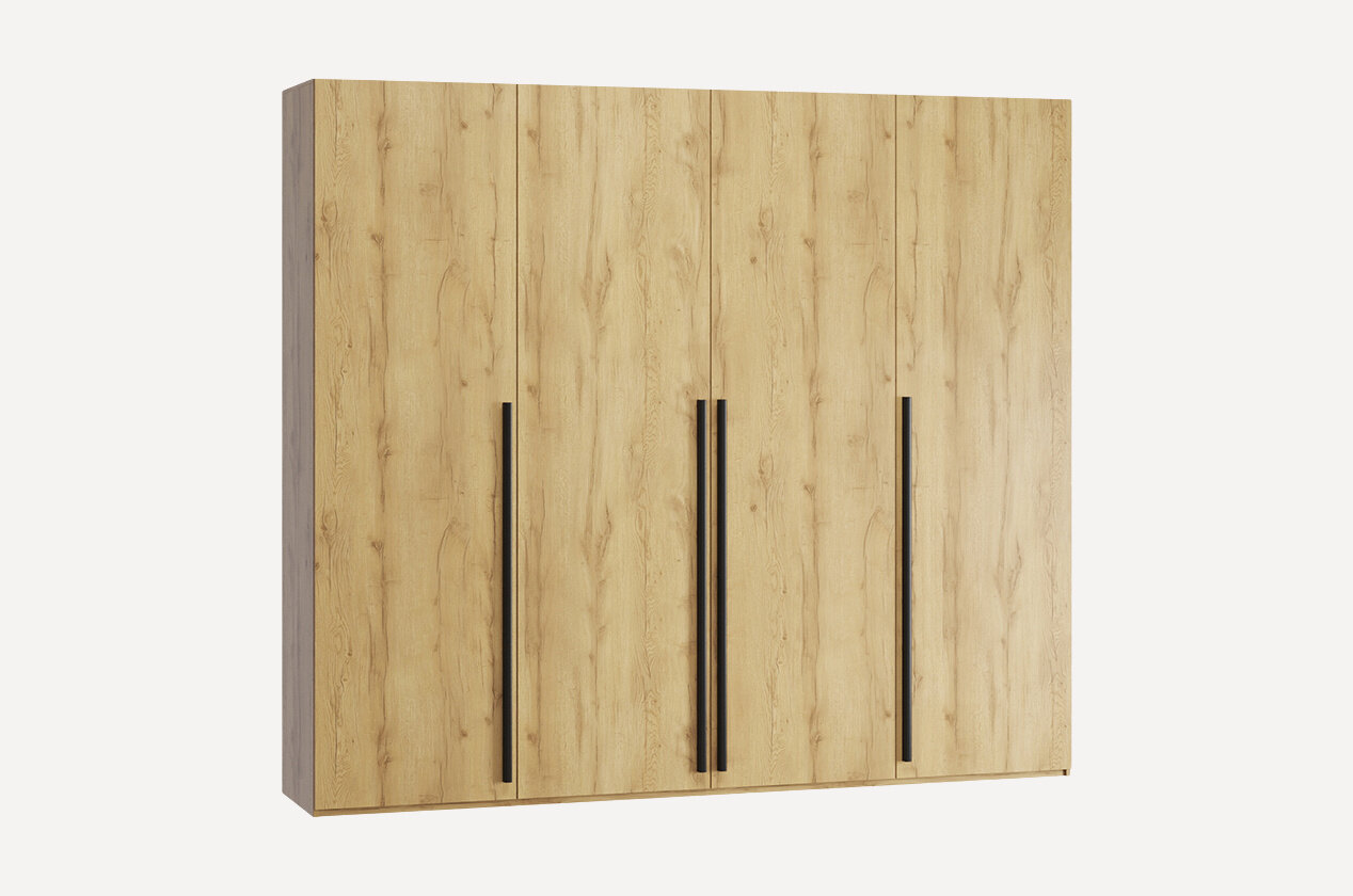 Распашной шкаф для одежды Divan.ru Кимбол-4-240-210 Дуб, 240х50х210 см, 4 двери, бежевый