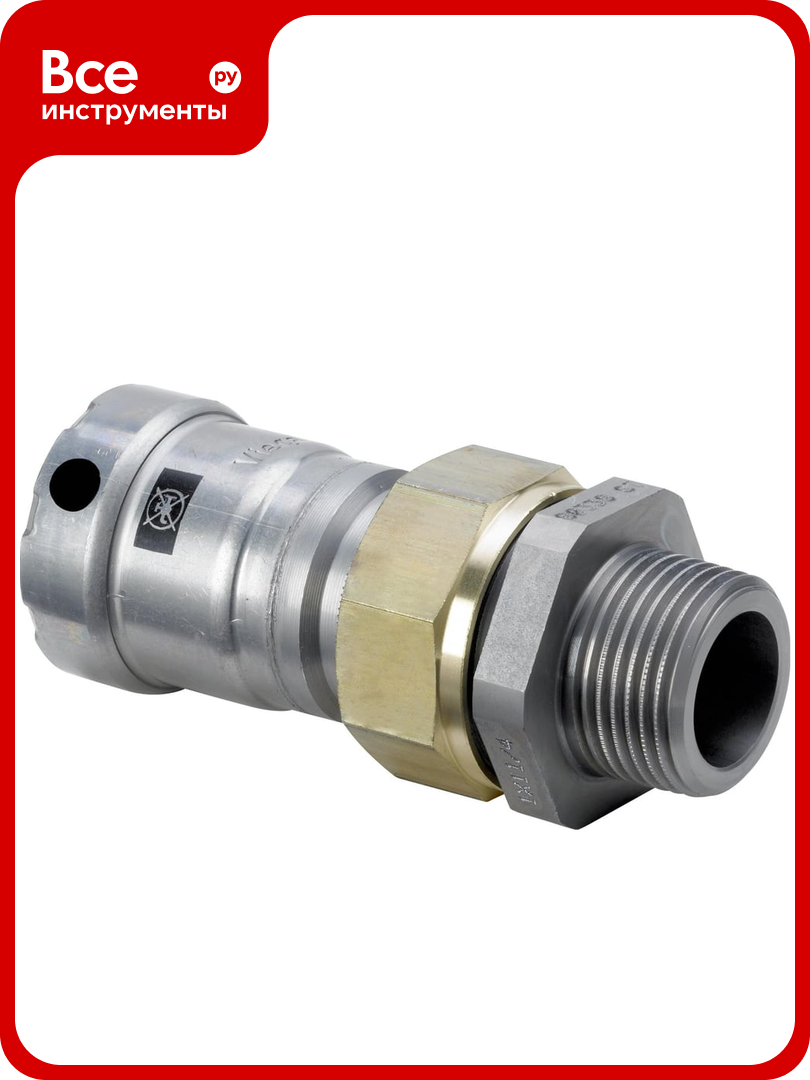 Соединительный элемент резьбовой Viega Megapress с SC-Contur DN20 R3/4" 718909