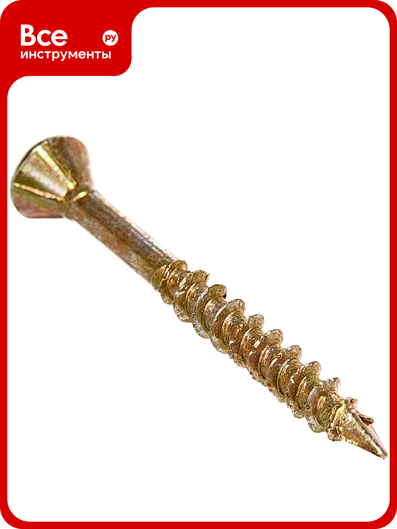 Отделочный саморез INFIX потайн. 3.5х35 ЦЖ TX 10 500шт 47178 потайная головка, Torx шлиц