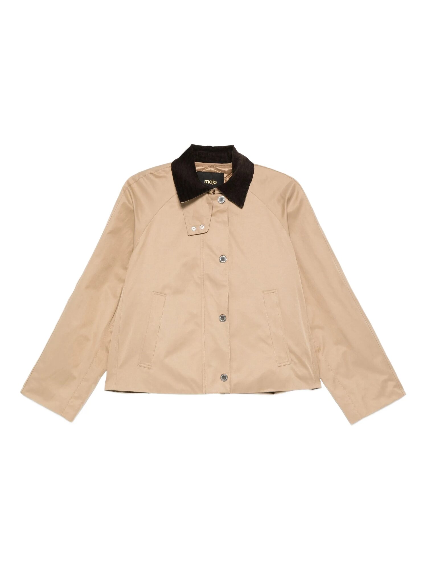 Куртка Trimmed-collar cotton-blend jacket