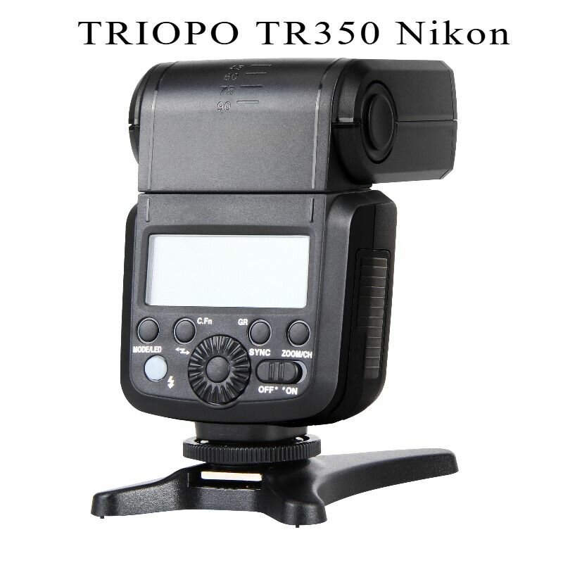 TRIOPO TR-350 Высокоскоростная синхронизирующая камера Вспышка Speedlite Зеркальная беззеркальная камера с подсветкой для Nikon