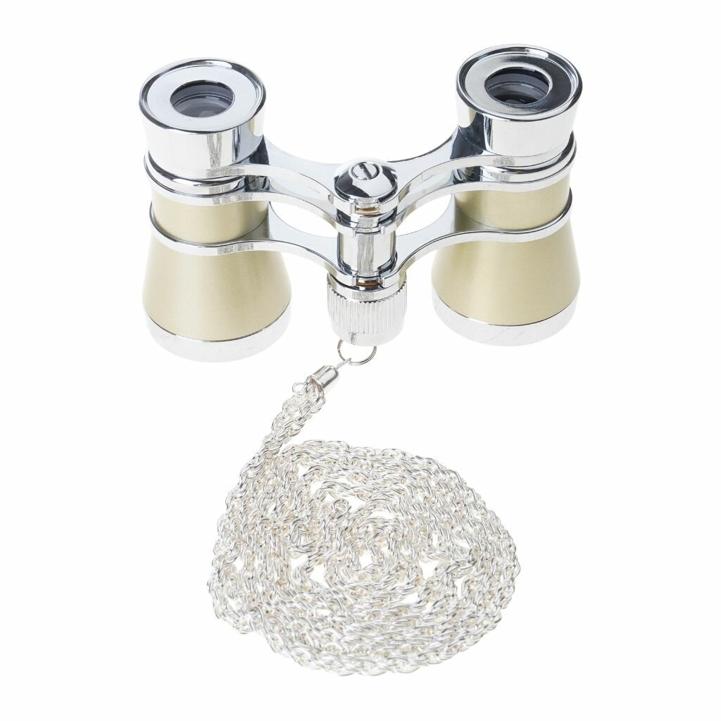 Портативный металлический бинокль с цепочкой для женщин и девушек