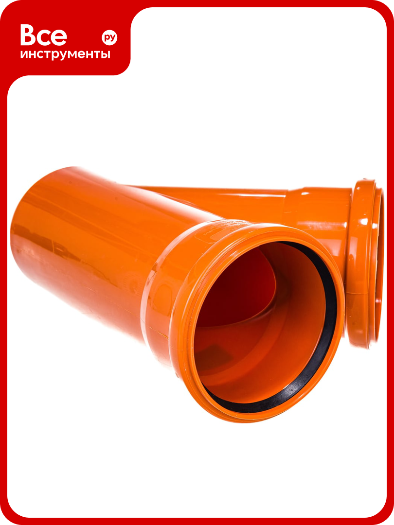 Тройник для наружной канализации RTP D 110х110 мм, 45 град, 110х110 мм