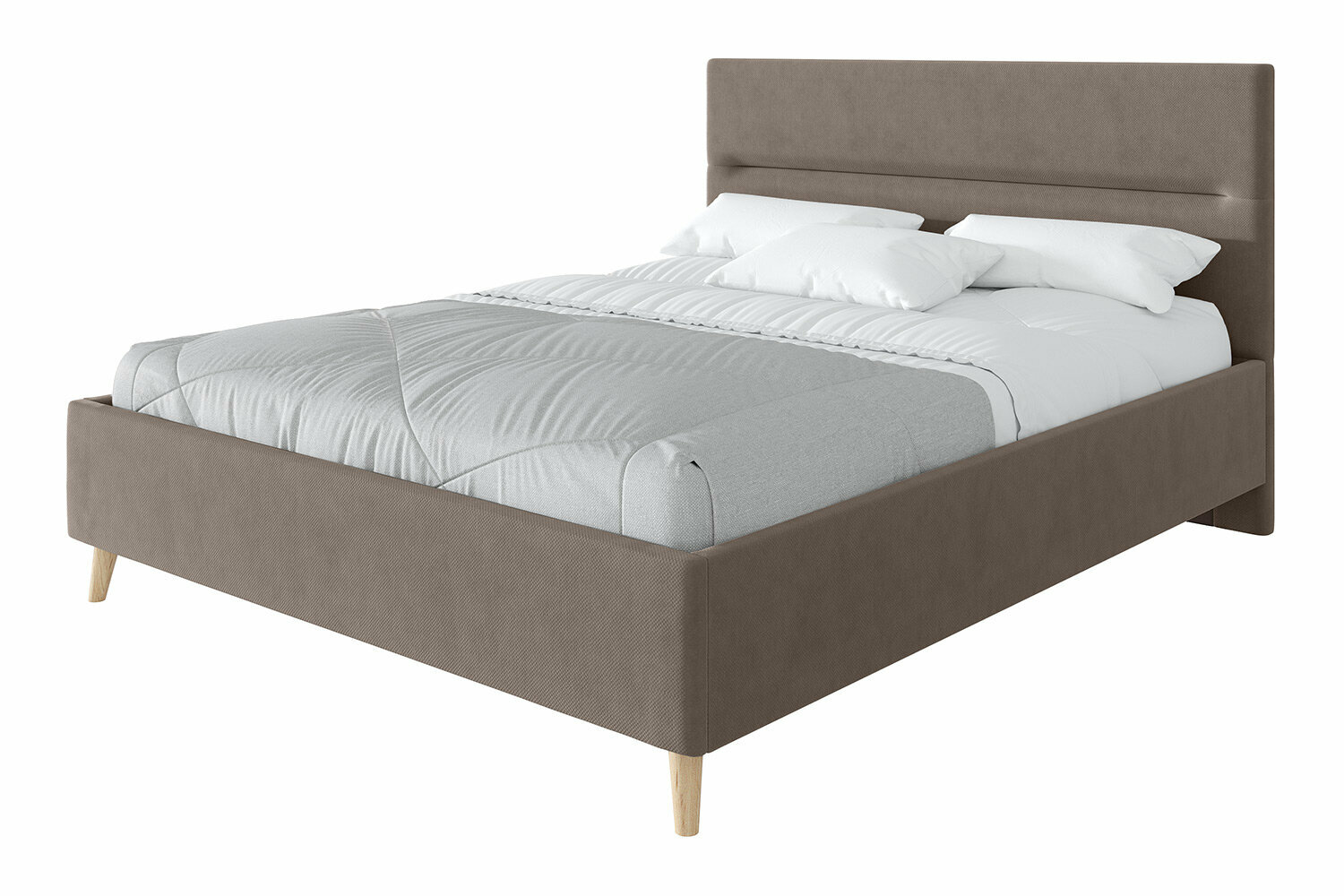 Каркас кровати SCANDICA Telma, 140х200 см, цвет капучино, без основания и подъемного механизма