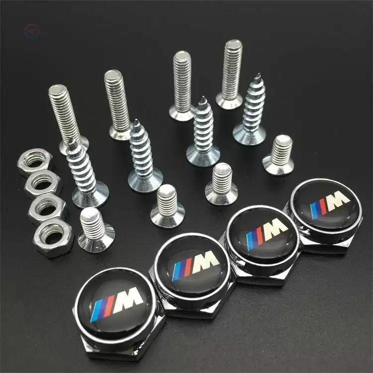 Комплект болтов для крепления номерного знака BMW M с логотипом стильные винты и гайки в наборе из 4 штук