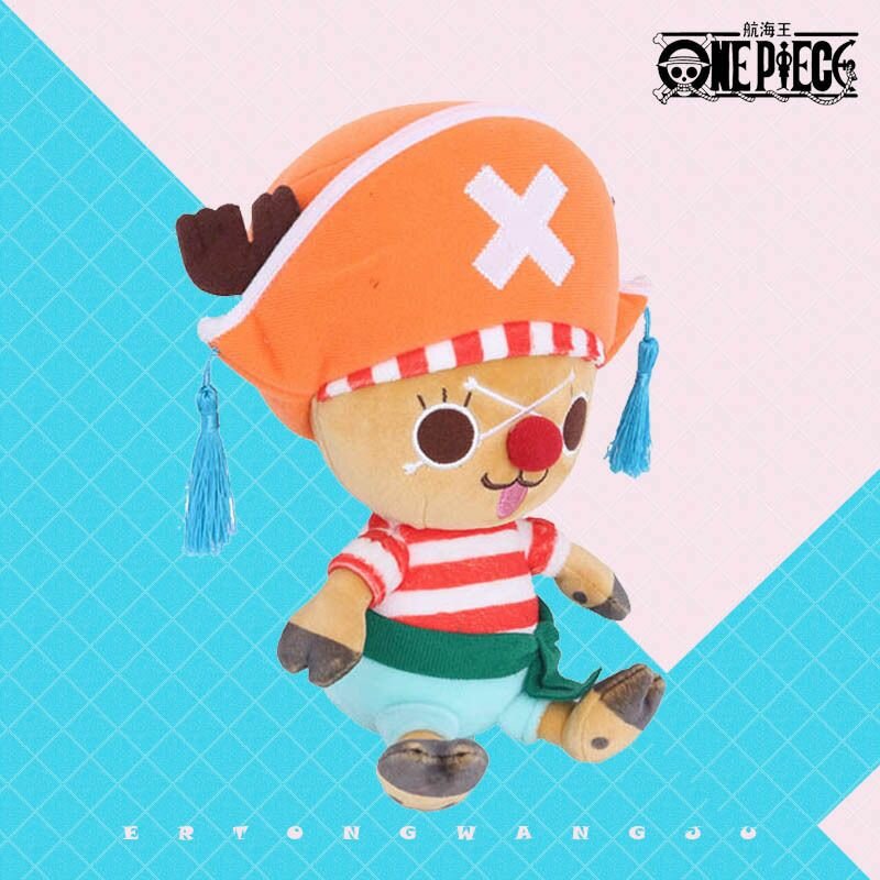Оригинальная полноразмерная аниме цельная плюшевая фигурка Kawaii Luffy Chopper, плюшевая кукла, мягкая игрушка, детский подарок на день рождения, рождественский подарок