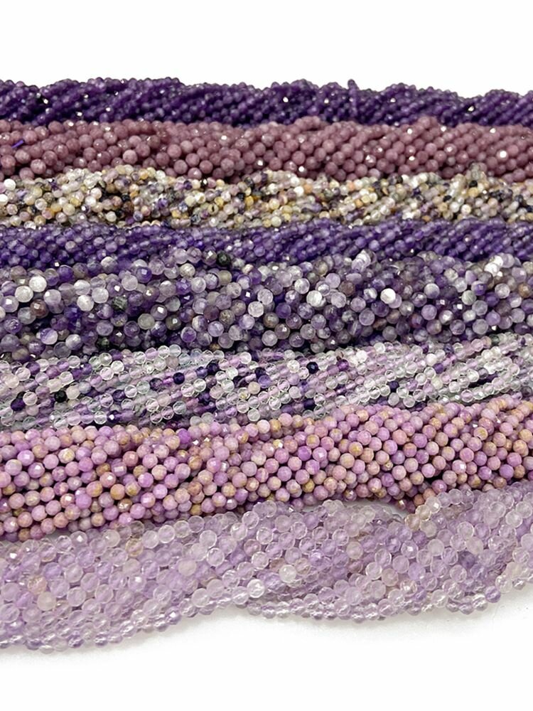 4 мм Кордиерит небольшой размер натуральный камень граненые бусины