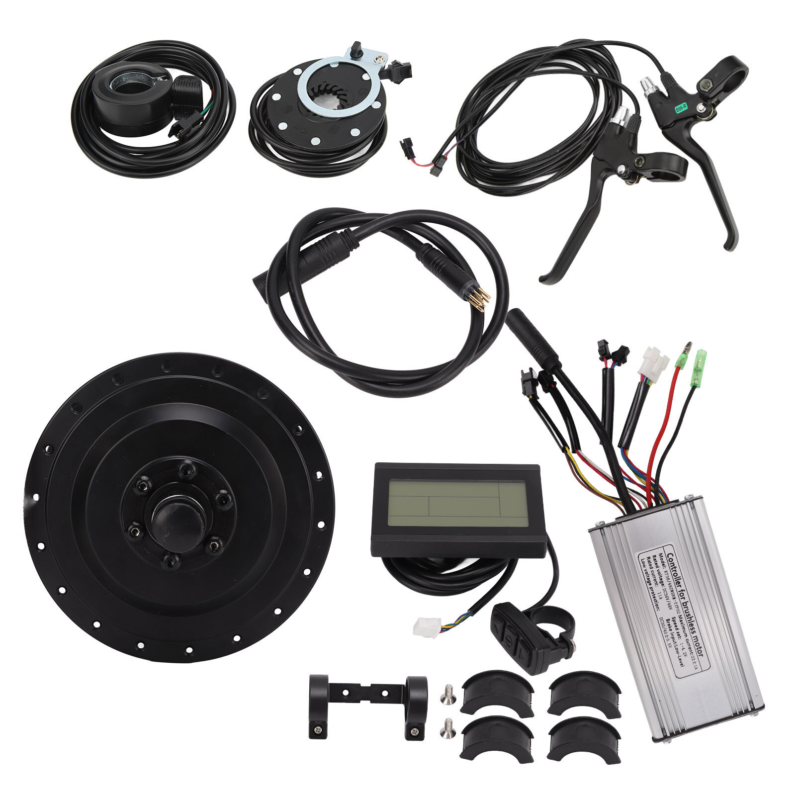 Электрический велосипед с комплектом заднего колеса 48В 500Вт с бесщеточным мотором, LCD3 дисплеем и датчиком помощи