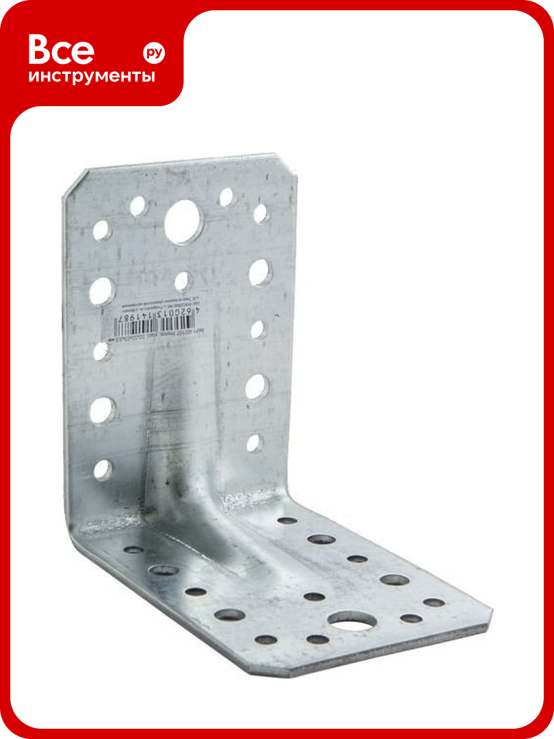 Усиленный уголок Rock RKP1 из холоднокатаной стали, угол 90°, повышенная прочность, полный комплект