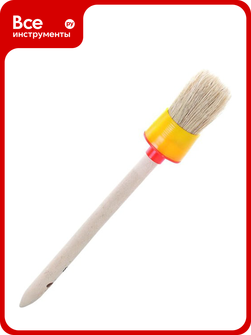 Круглая, 60, кисть №18, диаметр 60 мм РемоКолор 01-0-118, древесины, имеет
