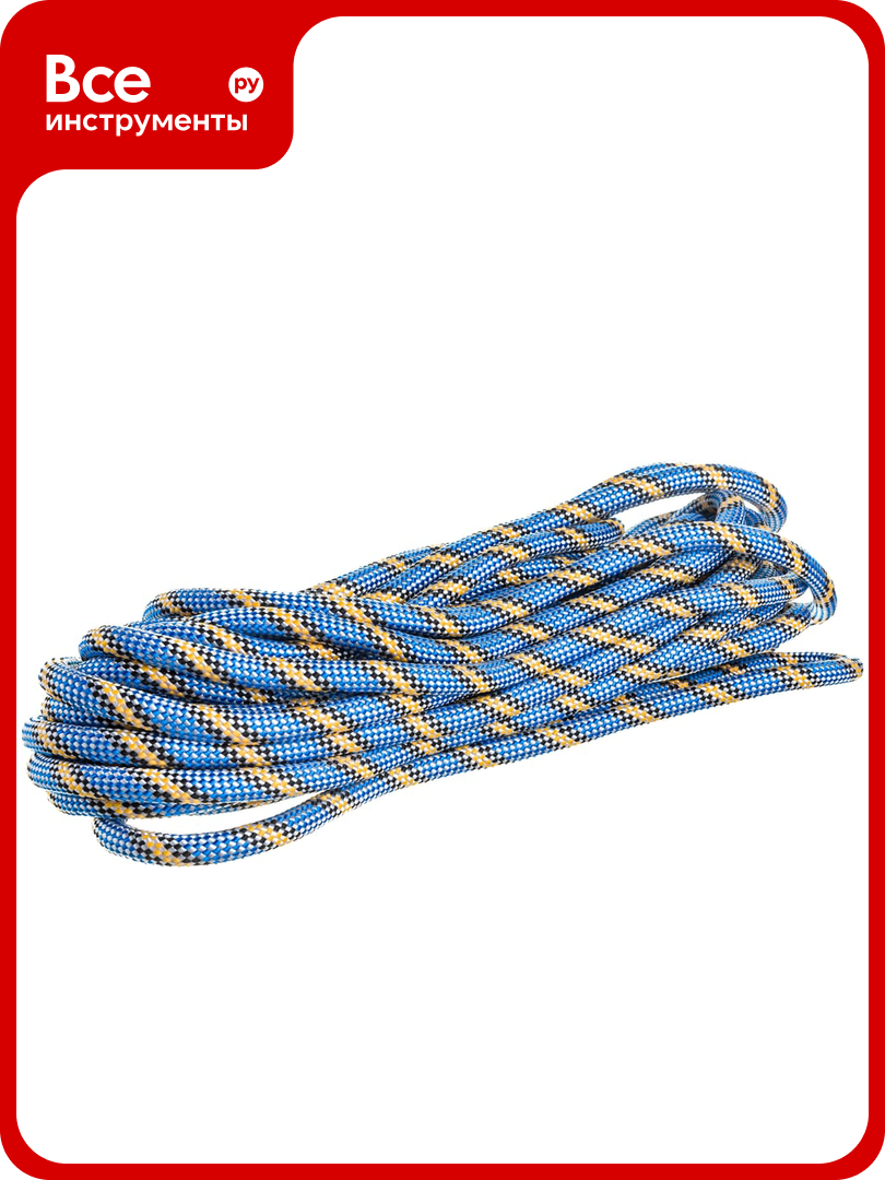 Плетеная веревка эбис п/п 14 мм 20 м цветная 258