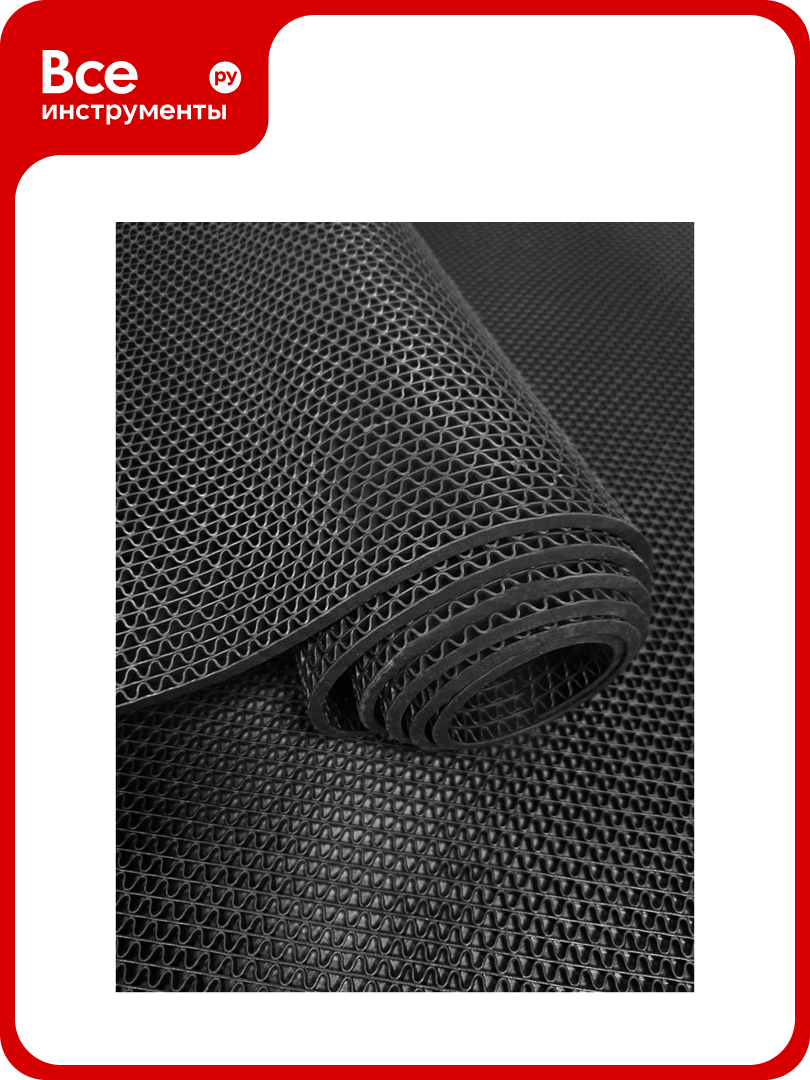 Покрытие противоскользящее для бассейна и бани QUINGDAO TOPLIT "Зиг-Заг", черный