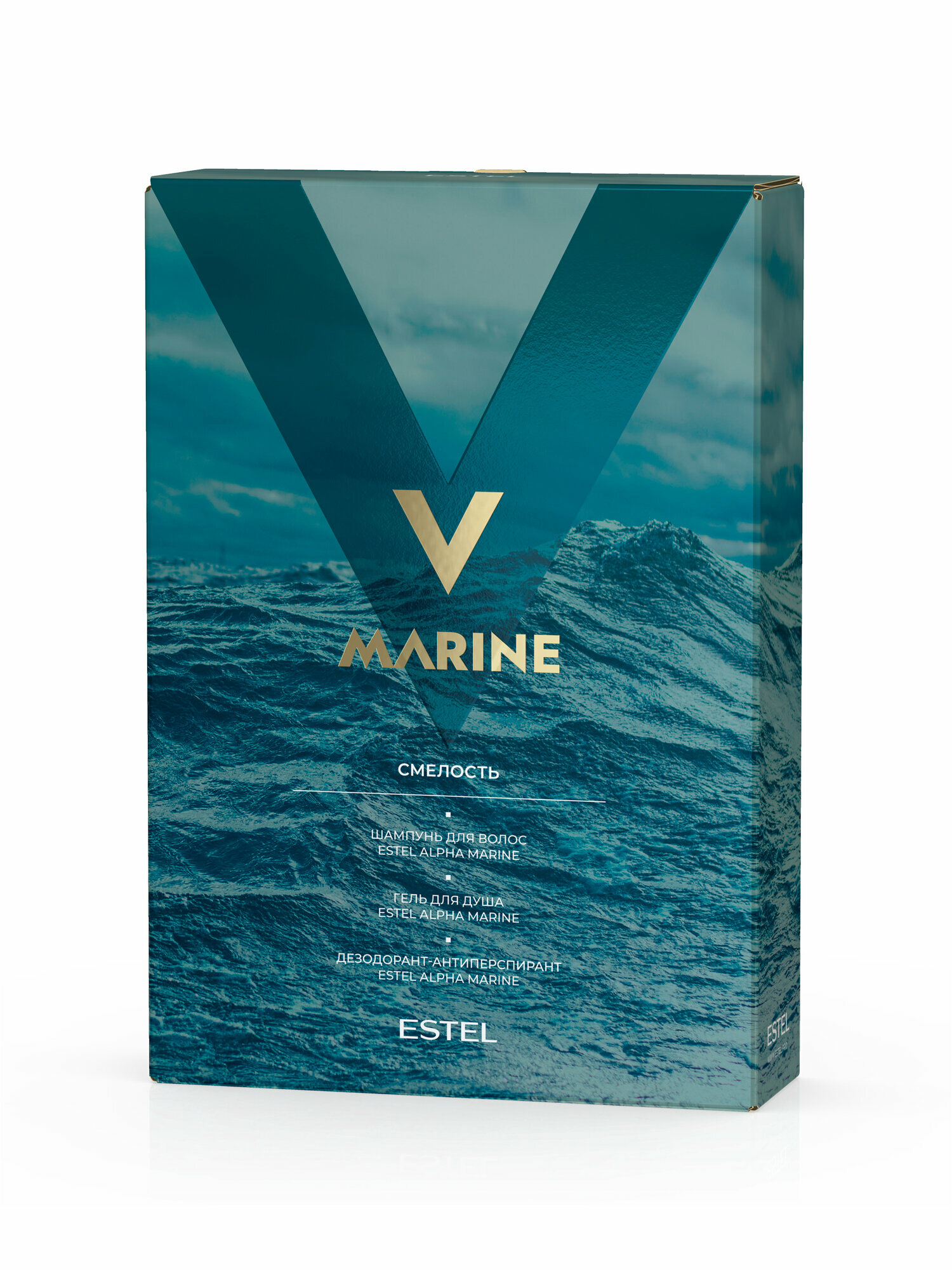 Набор ESTEL ALPHA MARIN "Смелость" (шампунь 300 мл+ гель для душа 250 мл + дезедорант 50мл)