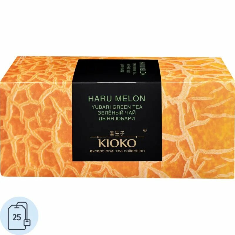 Чай Kioko Haru Melon зелёный с ароматом дыни 25пакx2г, 2316834