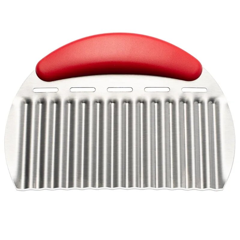 Картофелерезка с волчьими зубами, волнистый нож для домашней кухни, многофункциональная нарезка для жарки из нержавеющей стали, картофелерезка, необычная слайсер