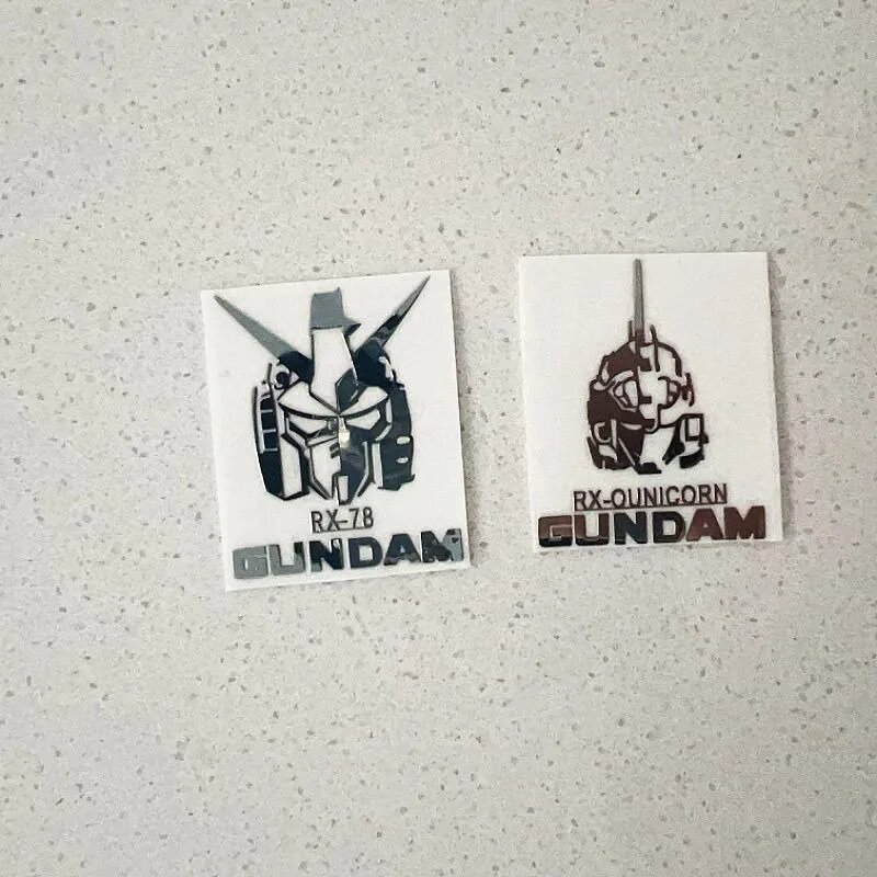Металлическая наклейка Gundam Bandai