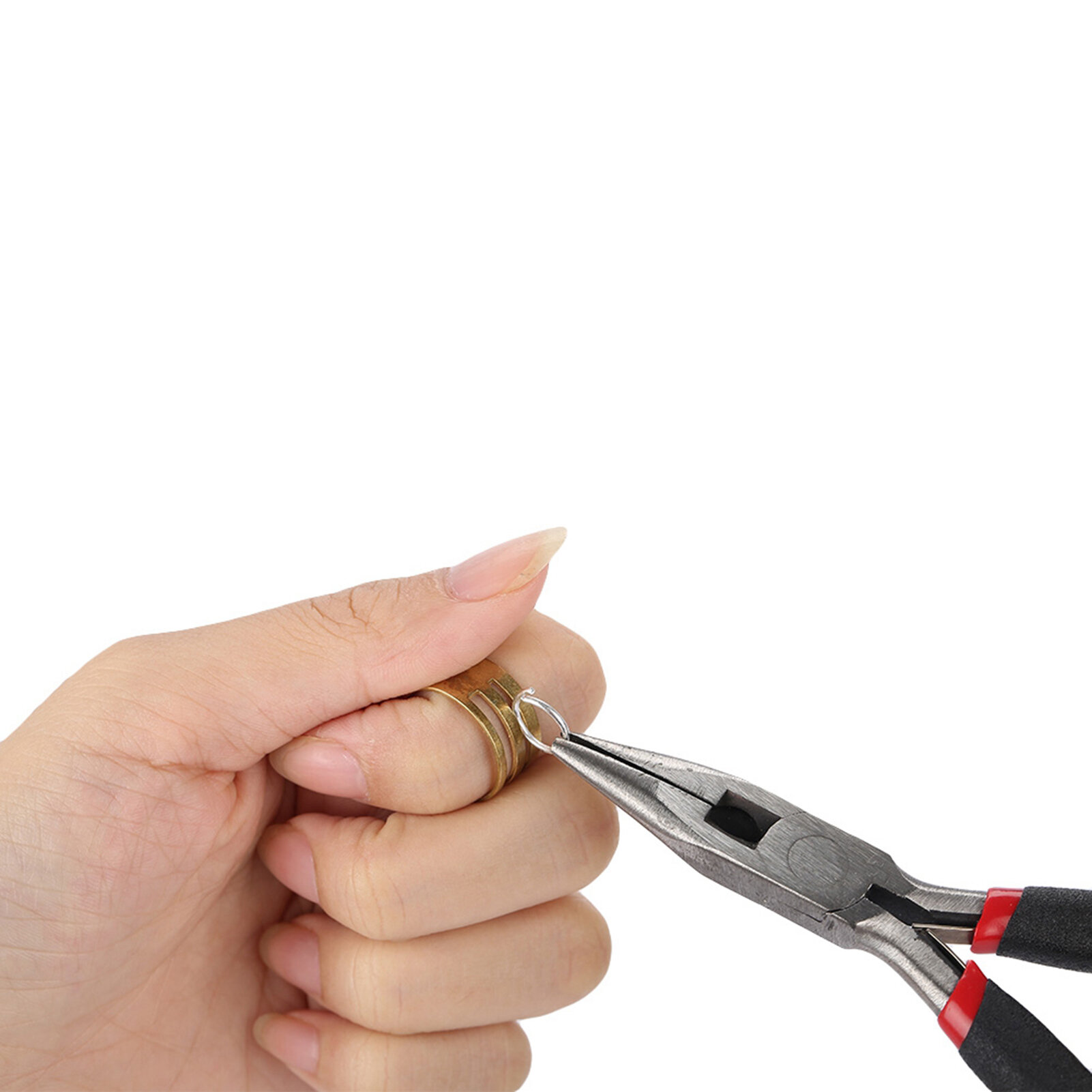 Кольца-карабины из сплава цинка, застёжка-карабин, набор фурнитуры для бижутерии своими руками, аксессуары с плоскогубцами