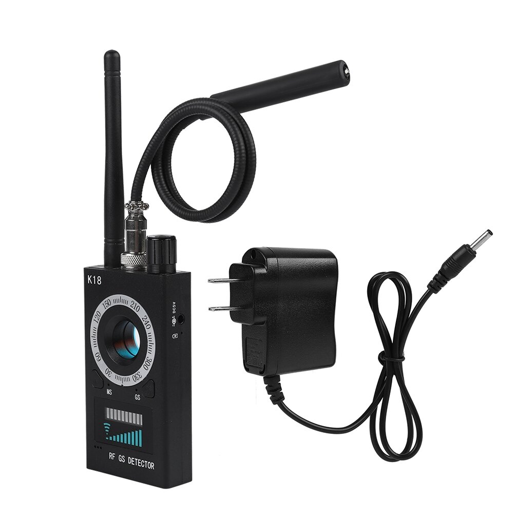 Беспроводной детектор радиочастотных сигналов, портативный многофункциональный мини-трекер с объективом камеры для обнаружения скрытых устройств и шпионских подслушивающих устройств