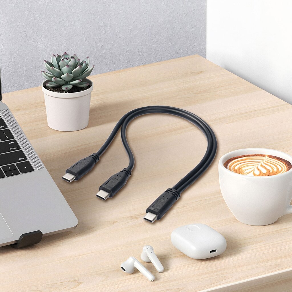 Кабель USB-C — USB-C, 30 см — фото 1