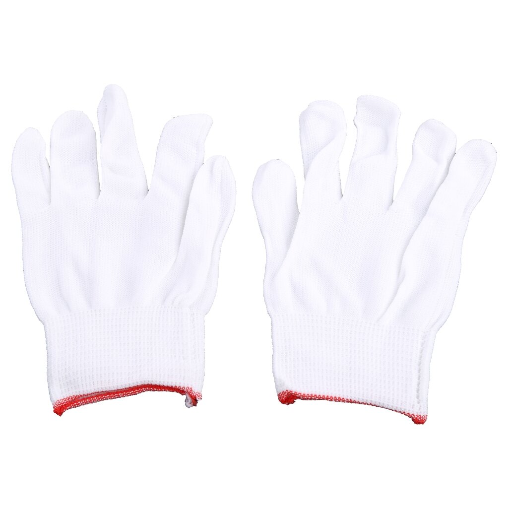 Антистатические нейлоноволоконные перчатки ESD Электронные рабочие PU, Белый