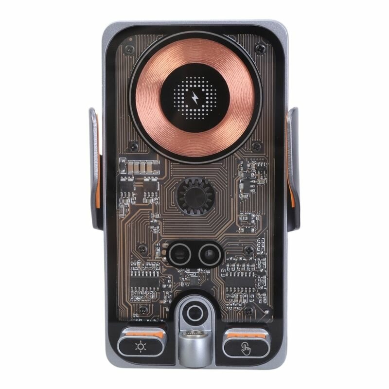 66 Вт быстрая зарядка автомобильная телефонная кронштейна с интеллектуальным сенсором для путешествий, Серебро