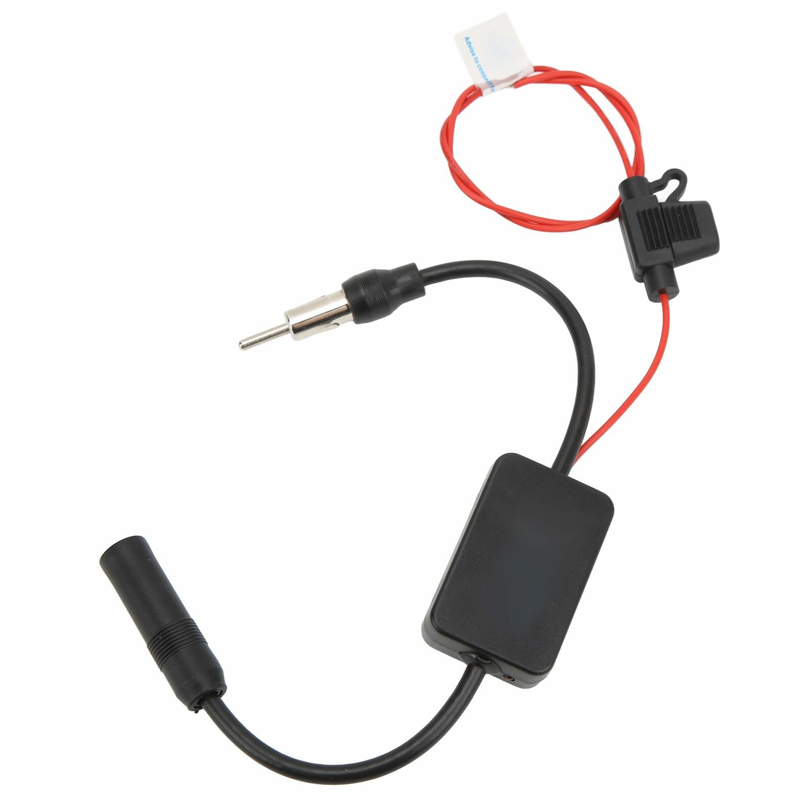 Автомобильный FM AM радио антенный усилитель сигнала 88-108 МГц 12 В с защитой от помех универсальный