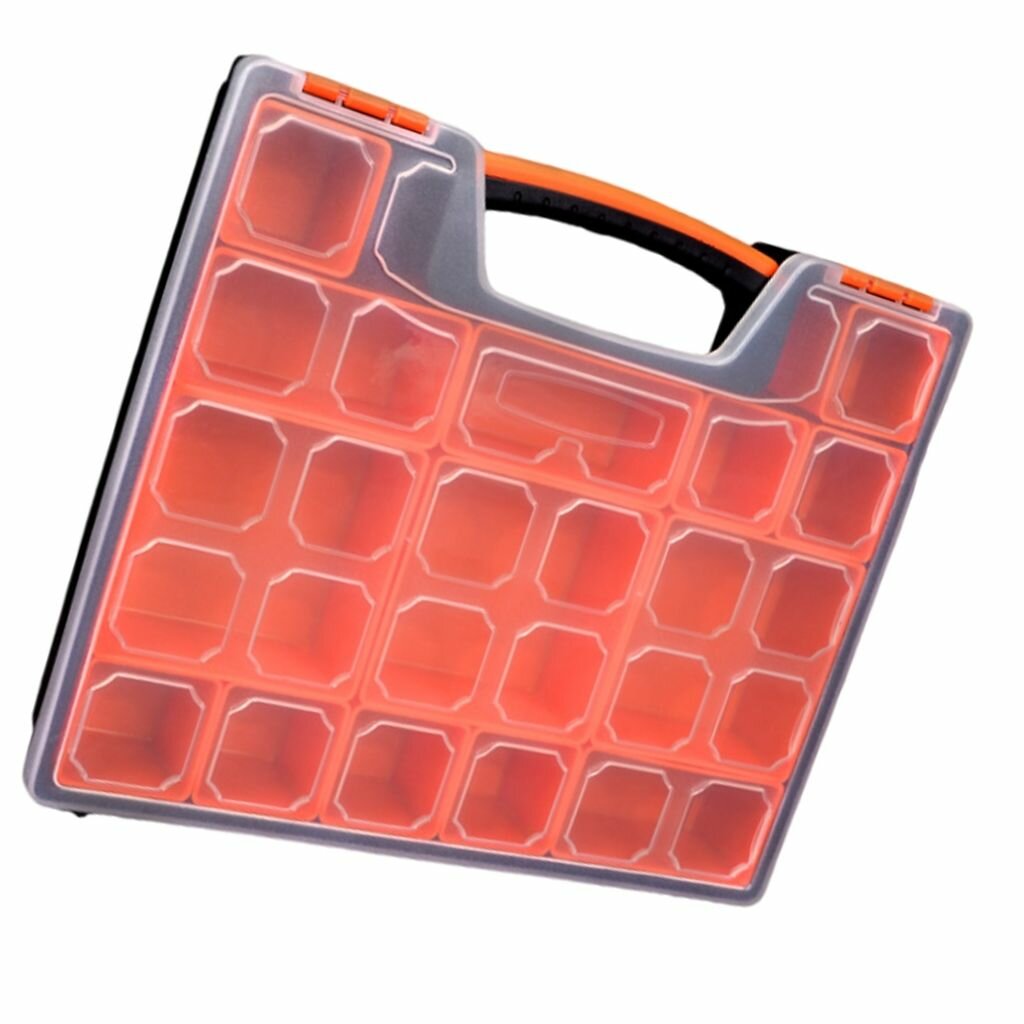 Прозрачные пластиковые коробки-органайзеры для инструментов с регулируемыми отделениями