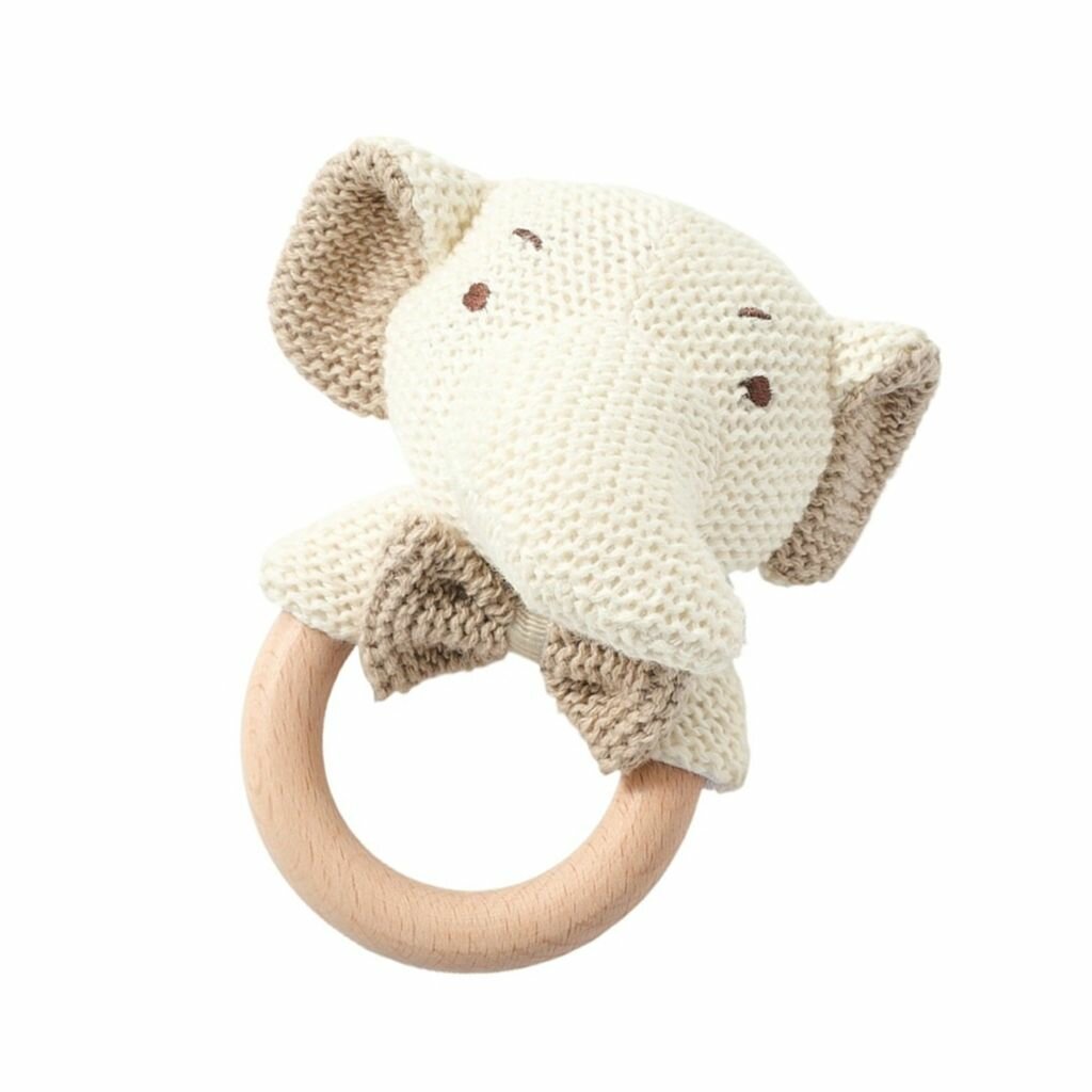Детская погремушка для вязания животных крючком, вязаная кукла слон