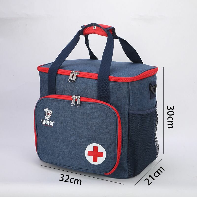 Утолщенная термосумка для обедов с ручкой (без алюминиевого слоя), большая емкость