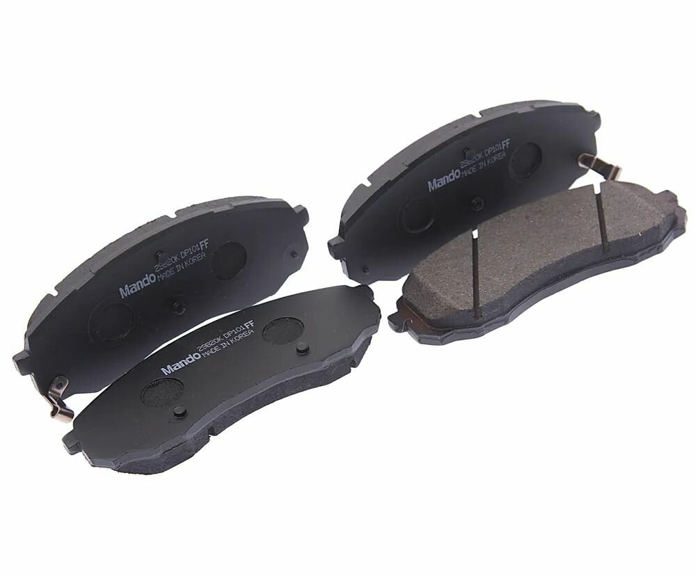 Колодки тормозные MANDO задние, дисковые, 4 шт, металлические (MPH39)
