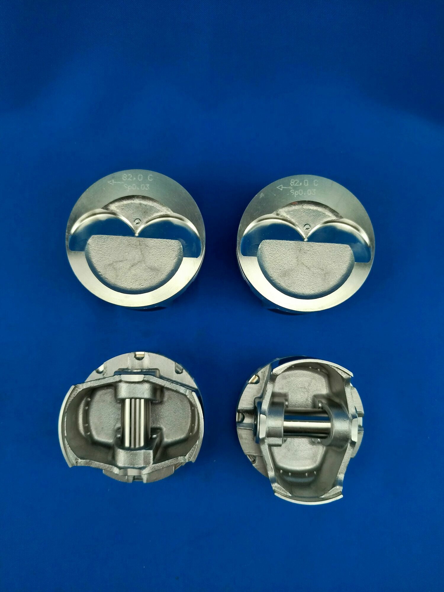 Поршня с пальцами "LECAR" для автомобилей Калина 2, Гранта, Приора 8кл. 82,0 C