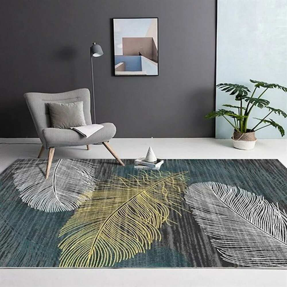 Ковер безворсовый "Желтое перо" 200x300 см