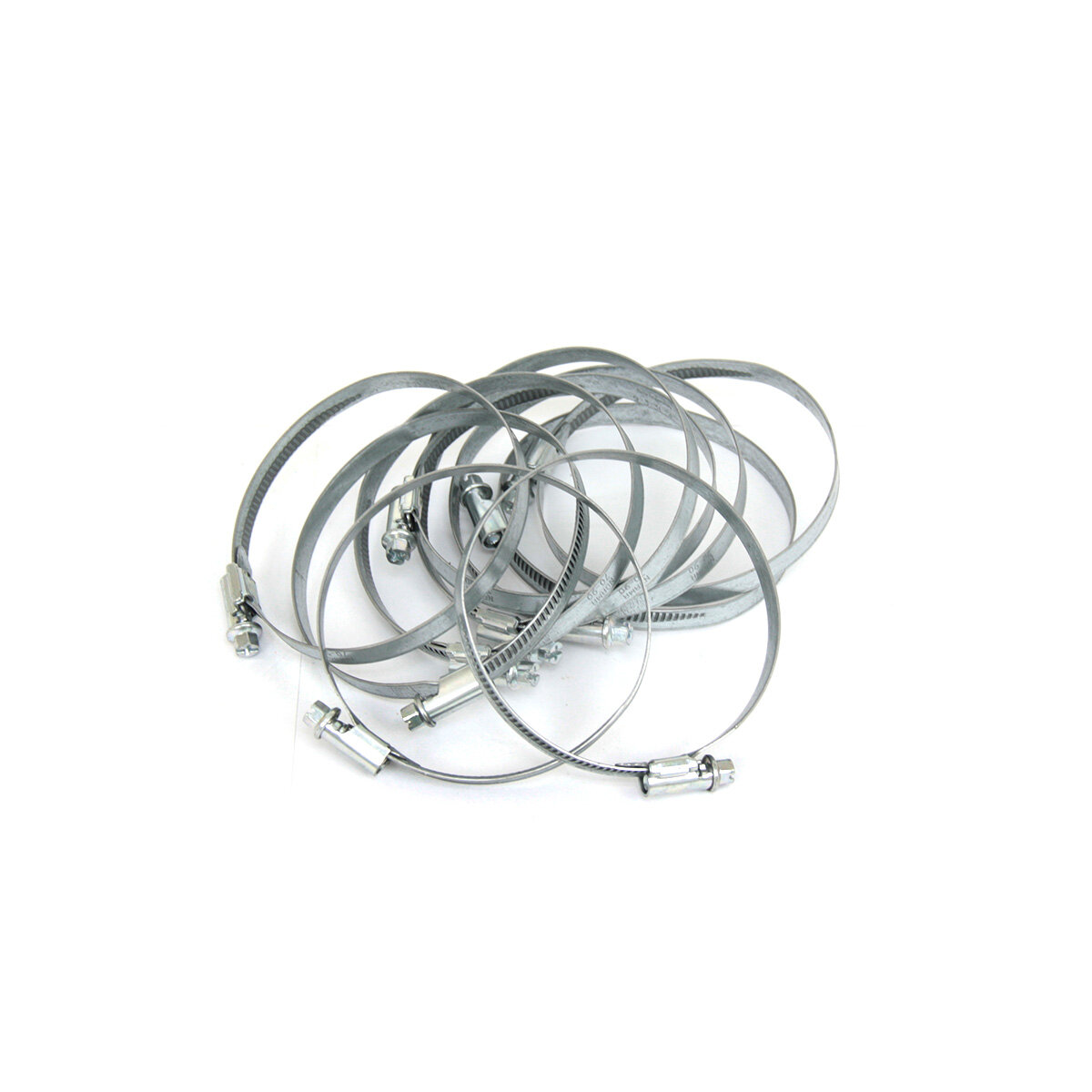 Хомут червячный 70-90 мм. (оцинк) - 10 шт.