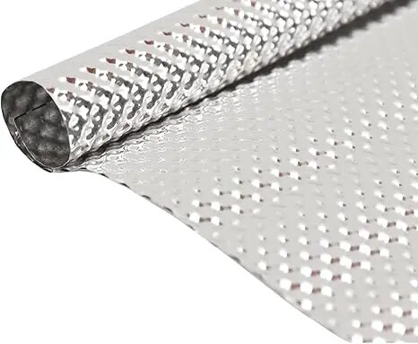 Рельефный алюминиевый теплозащитный экран выхлопной системы, автомобильный 300x500 мм, высокотемпературный термозащитный барьер, электрическая пленка для выхлопных газов для автомобилей/турбоинструмент