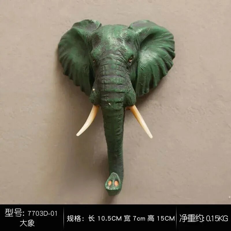 Винтажный крючок "Elephant", в форме животного, для вешалок, прочный, качественный