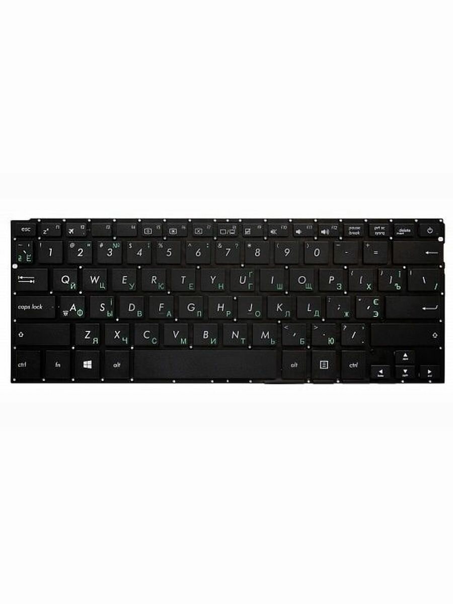 Клавиатура для ноутбука Asus U303, UX303 черная, без рамки