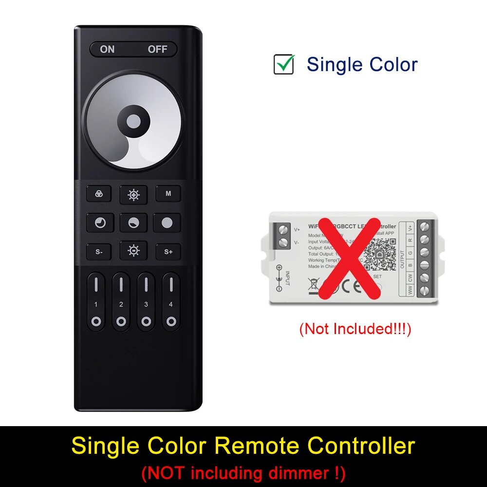 Cooleeon умный светодиодный диммер Tuya Wi-Fi Zigbee Single Color Remote
