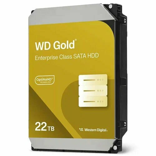 Жесткий диск WD SATA-III 22TB WD221KRYZ Gold 512E (7200rpm) 512Mb 3.5