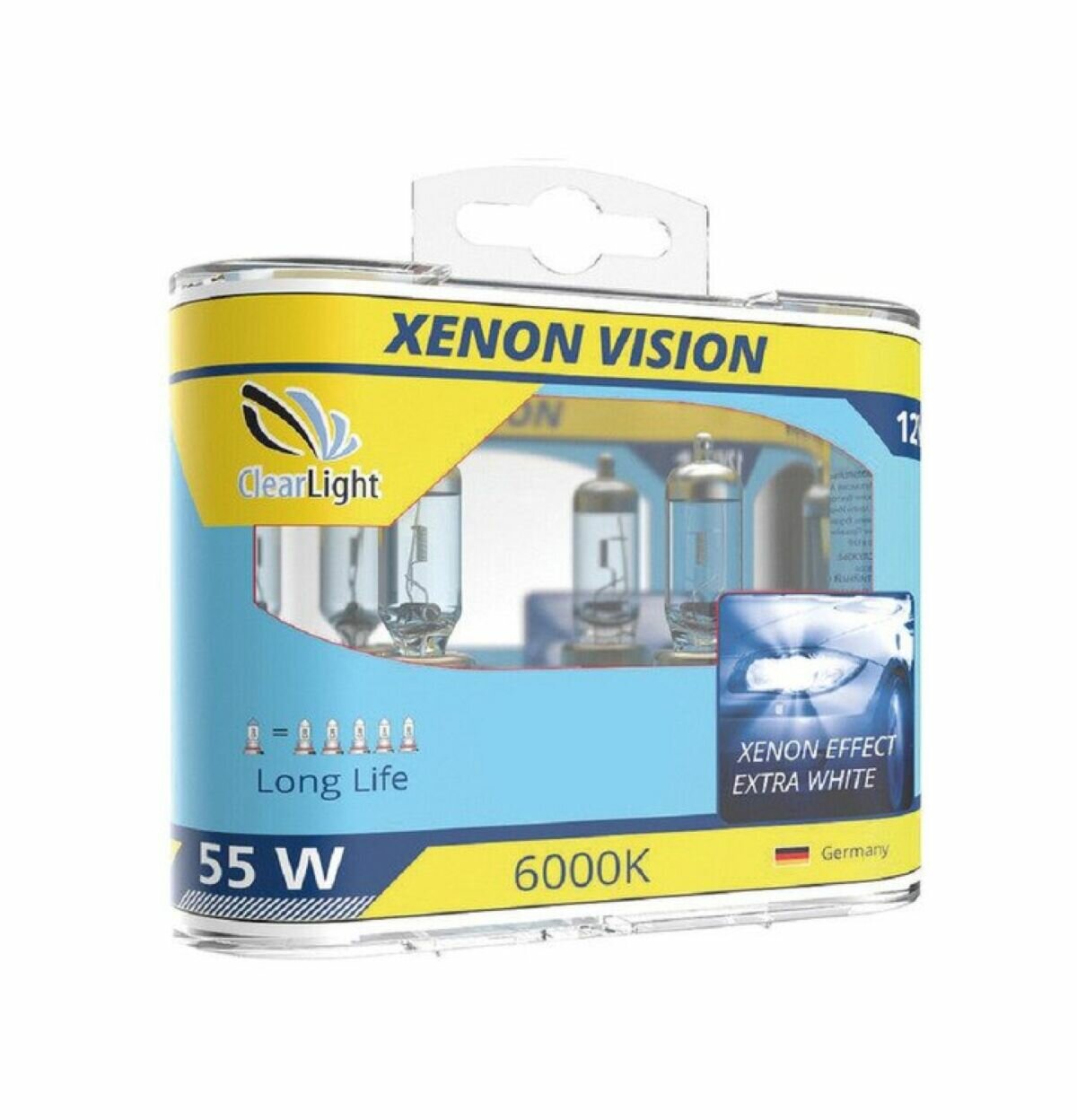 Лампа H11(Clearlight)12V-55W Xenonvision (2 Шт.)(Clearlight Mlh11Xv)