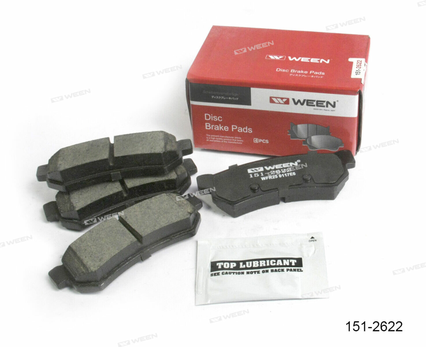 Колодки Тормозные Chevrolet Lacetti (07-), Nubira Daewoo Gentra Задни(Ween 151-2622)