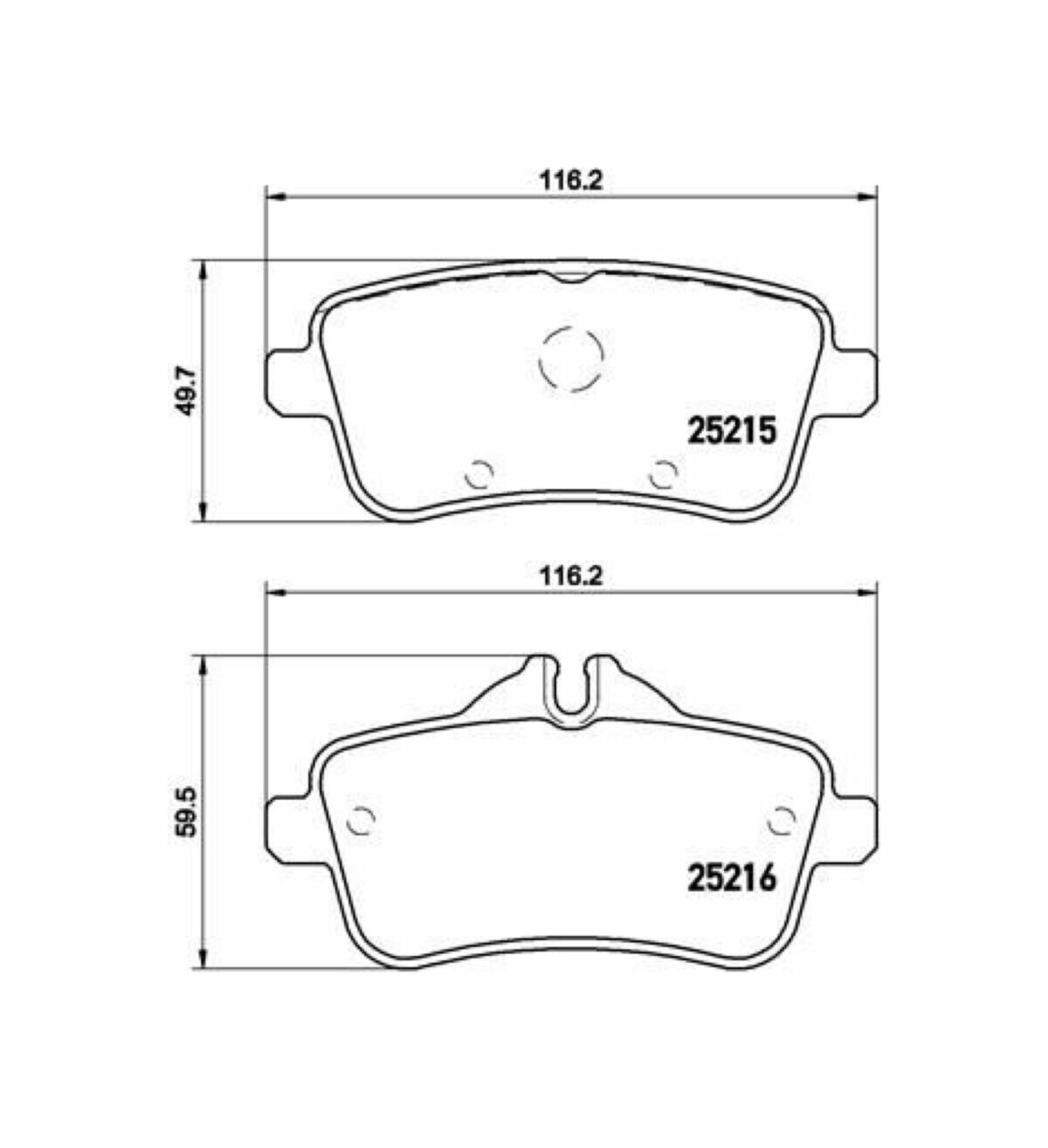 Колодки Зад Mercedes M-Class W166 11/13=>(Brembo P50100)