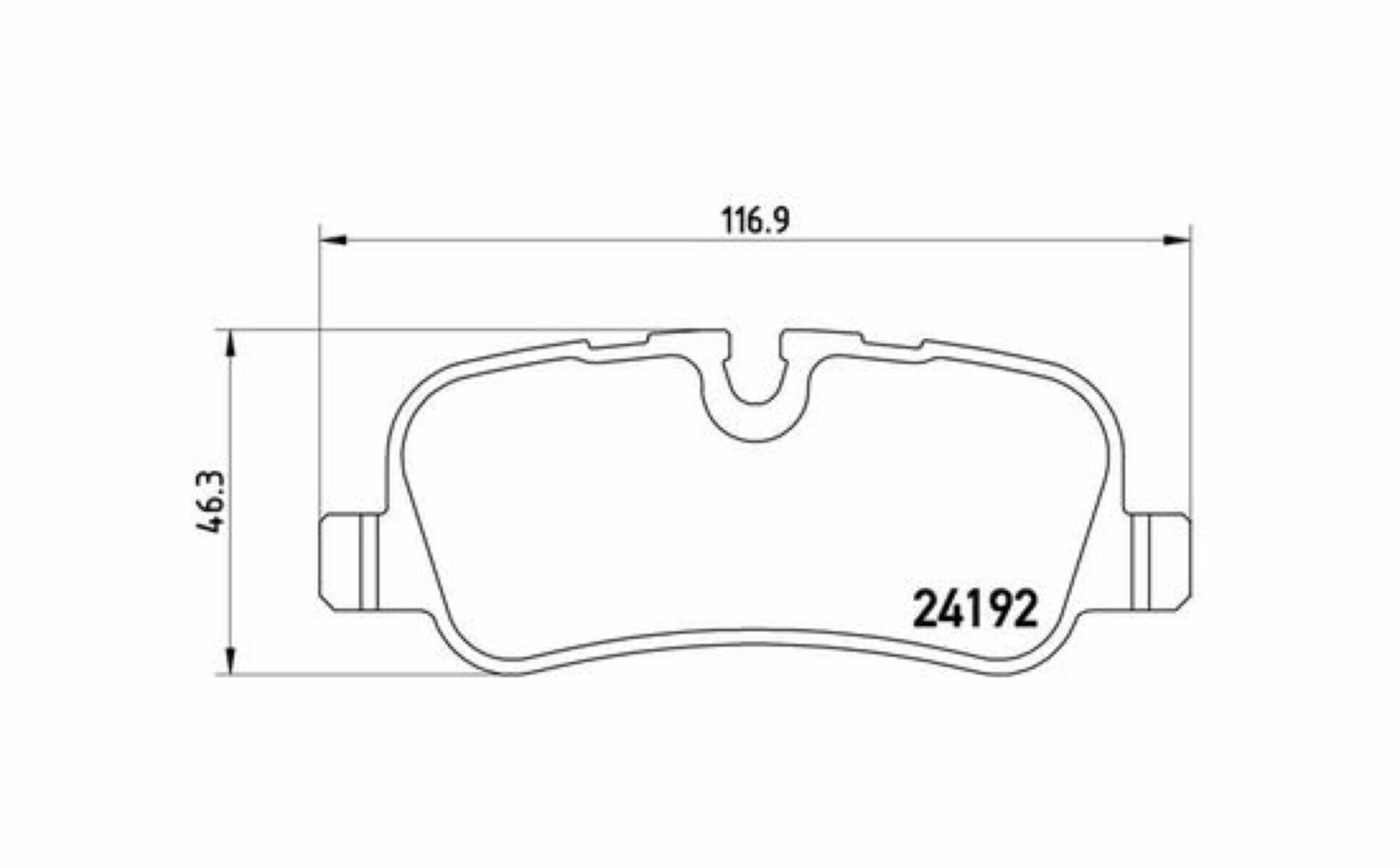 Колодки Зад Land Rover Range Rover Sport Ls 09/09=>(Brembo P44013)